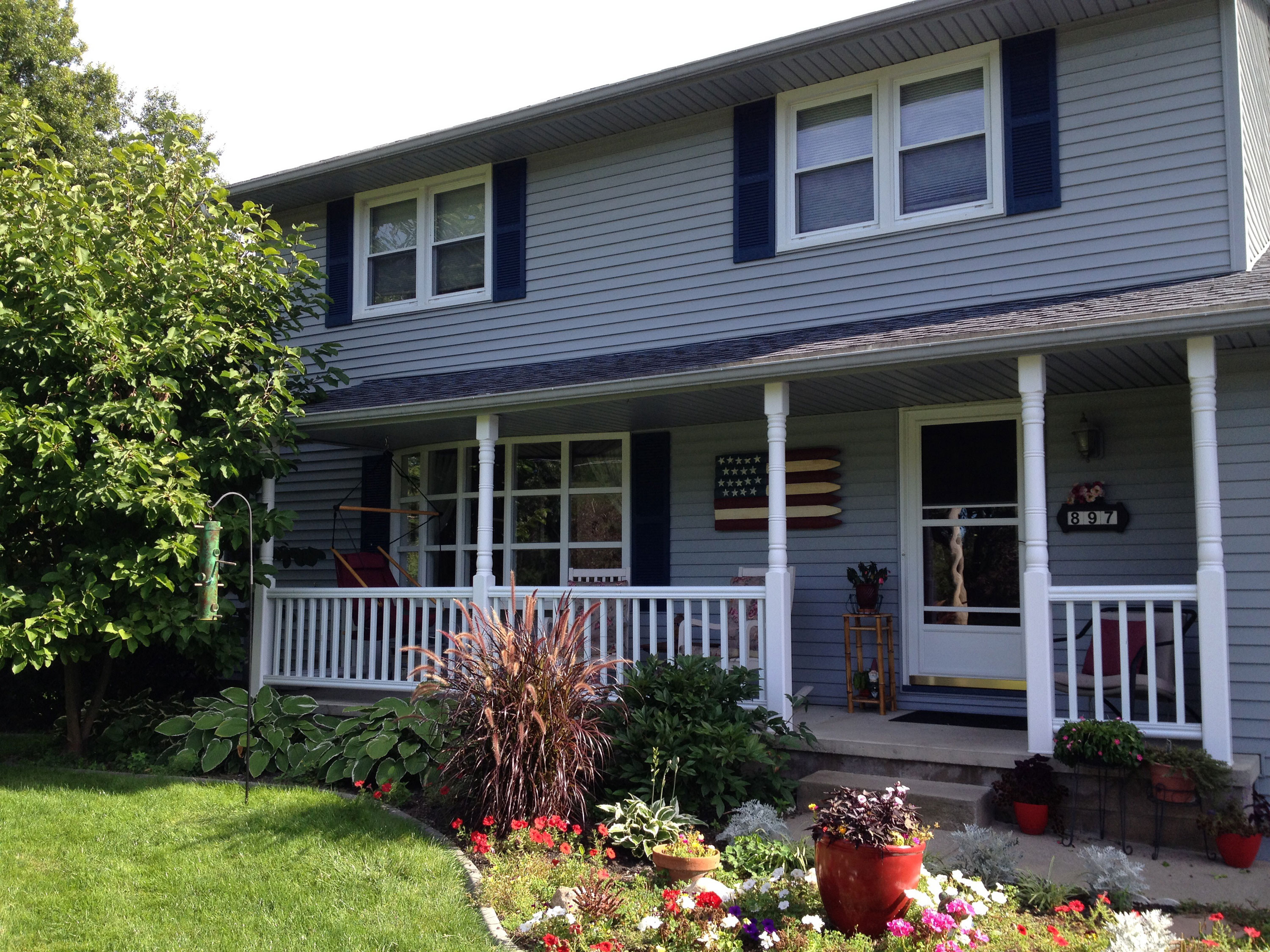 Classic-Blue-Vinyl-Louver-Shutters – Depot Digest