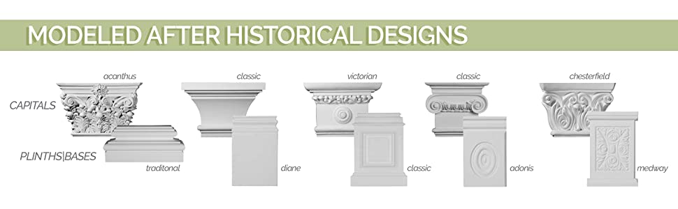 Ekena Millwork PB03X03AT 3 3/4-Inch W x 3 3/4-Inch H x 1 3/8